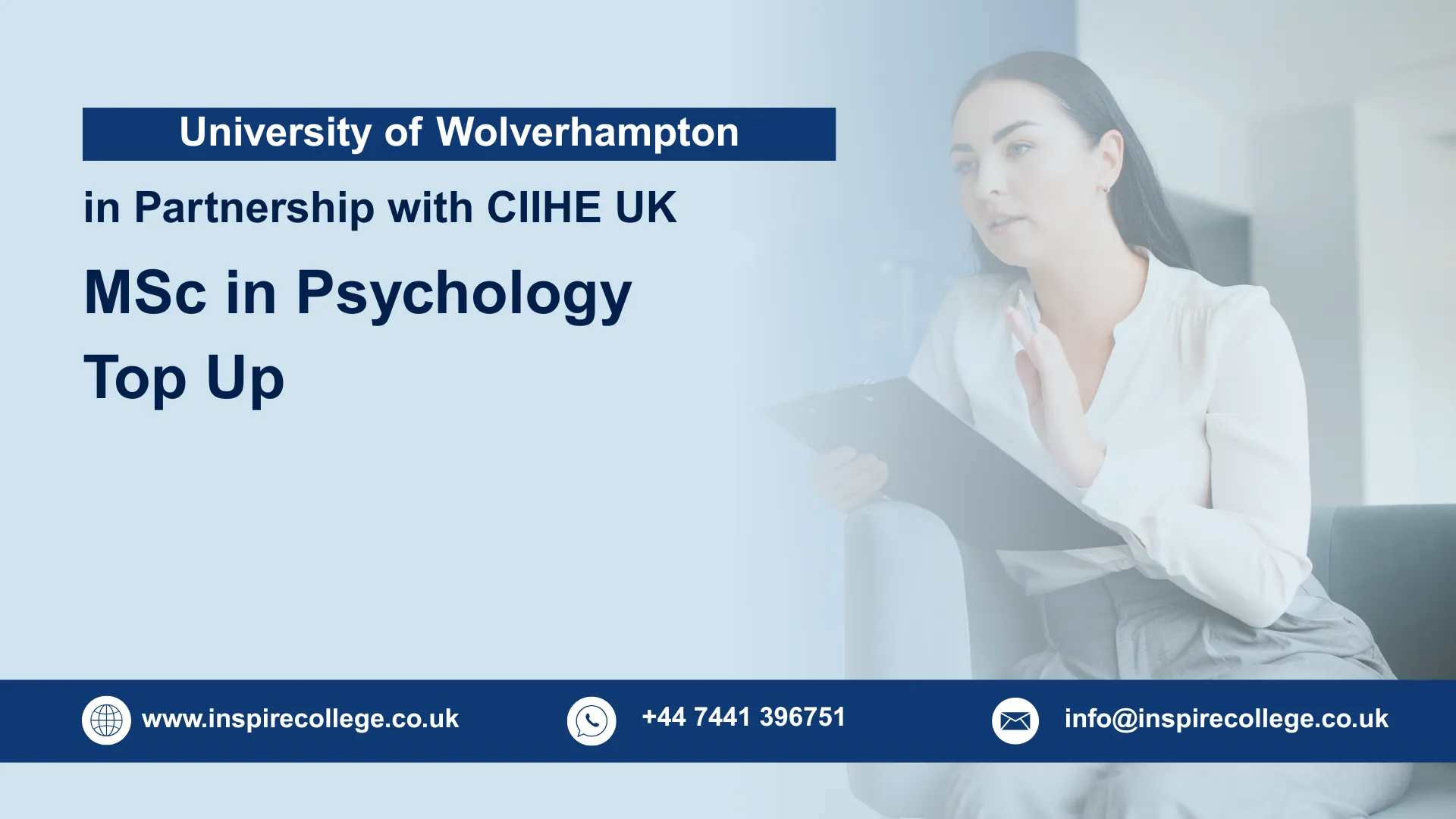 University of Wolverhampton MSc in Psychology Top Up