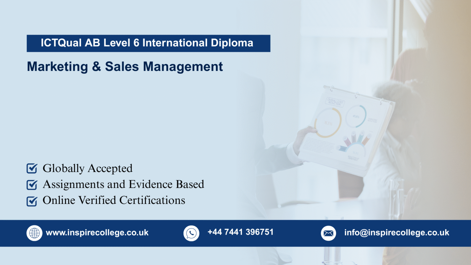 ICTQual AB Level 6 International Diploma in Marketing & Sales Management