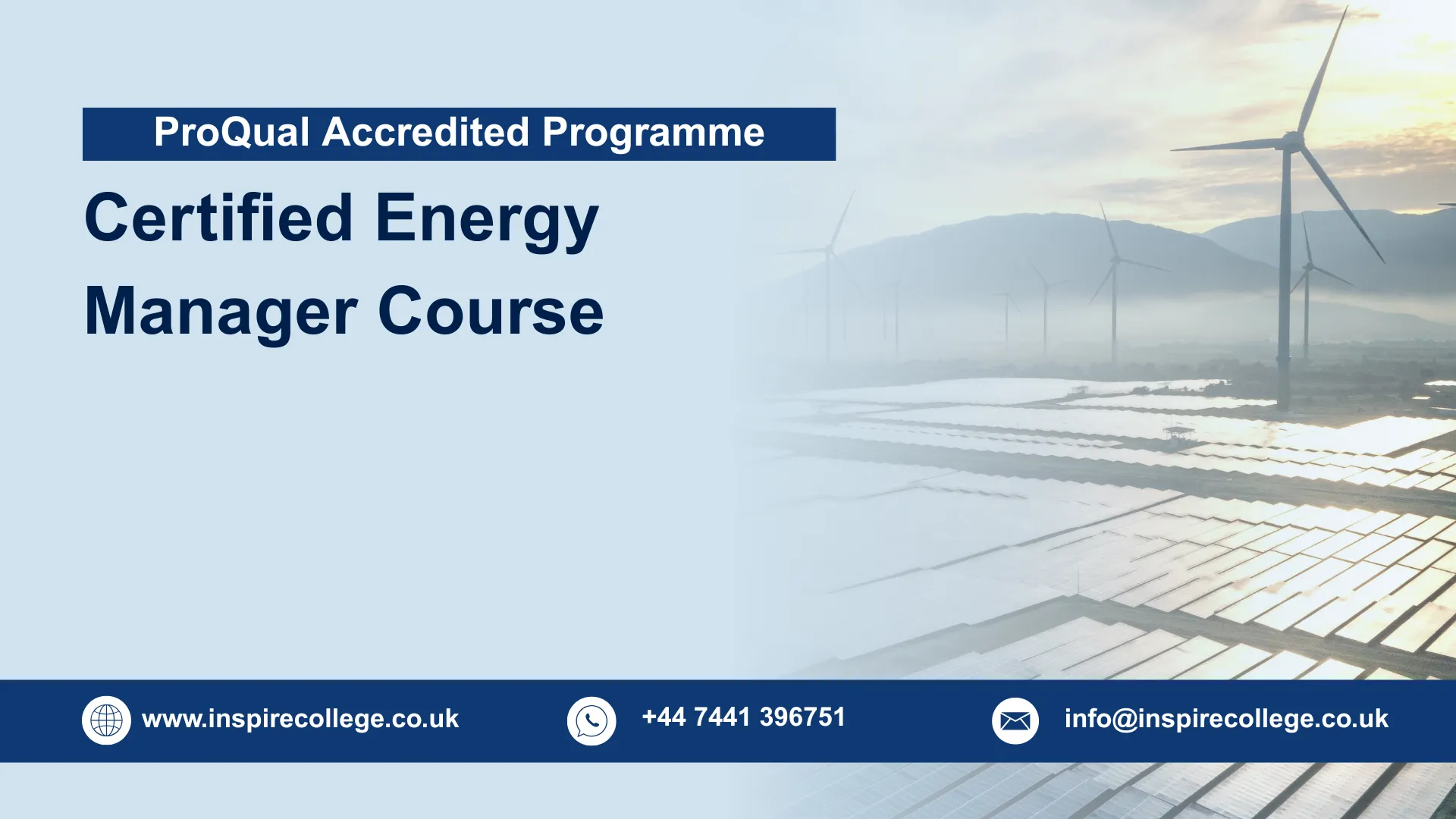 ProQual Accredited Certified Energy Manager Course
