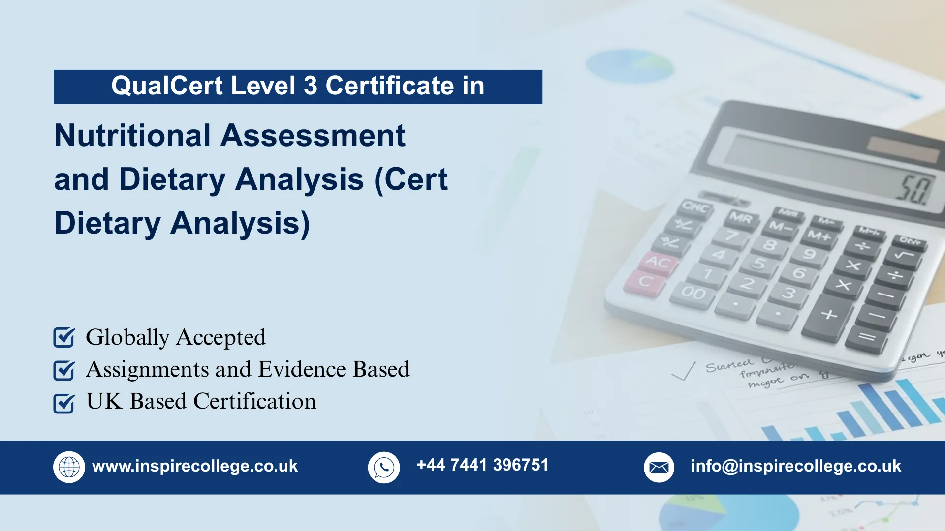 QualCert Level 3 Certificate in Nutritional Assessment and Dietary ...