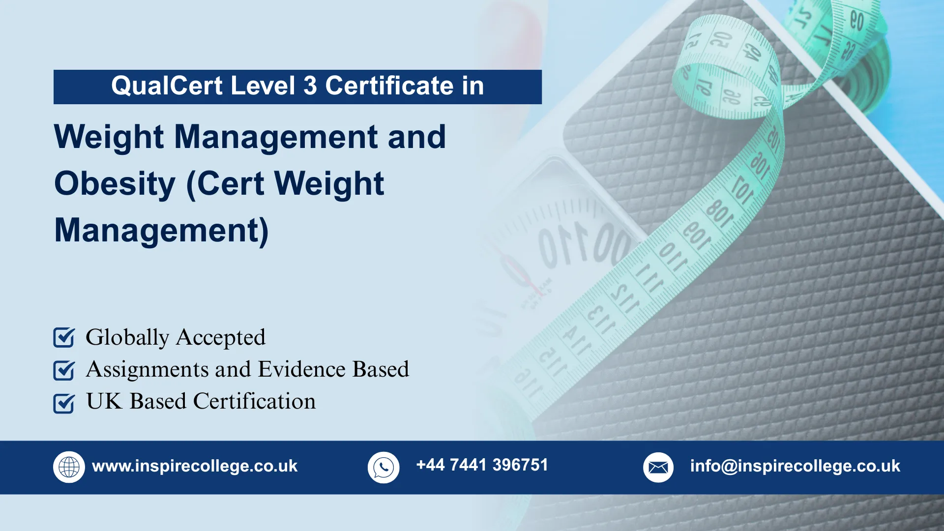 QualCert Level 3 Certificate in Weight Management and Obesity (Cert ...